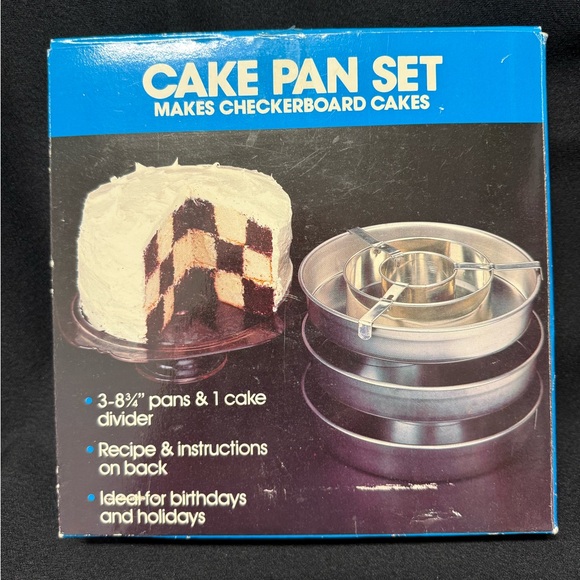 Party Supplies | Checkerboard Cake Pan Set Silver | Poshmark